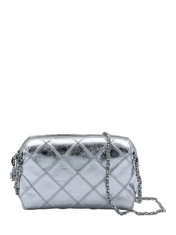 Tory Burch Leather Crossbody Bag - Silver