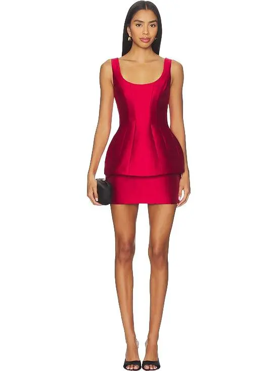 Amanda Uprichard Empire Dress - Red