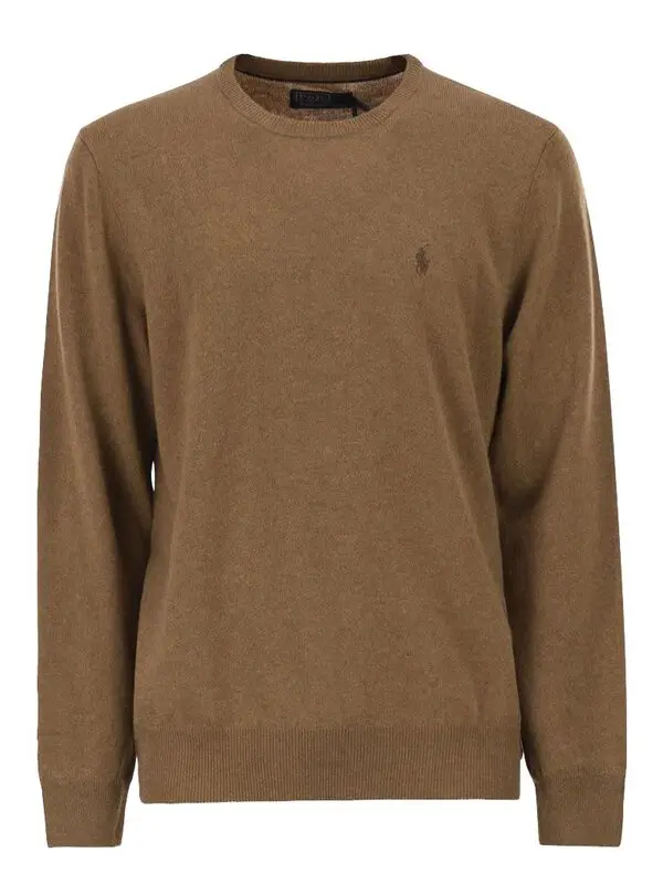 Polo Ralph Lauren Wool Crew Neck Jumper - Brown