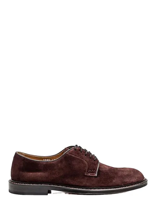 DOUCAL'S Laced Leather Shoes - Brown