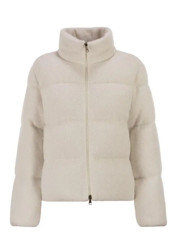 Moncler Mornas Short Down Jacket - Beige