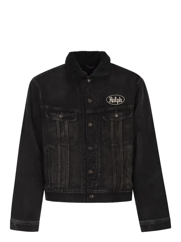 Polo Ralph Lauren Distressed Denim Trucker Jacket - Black