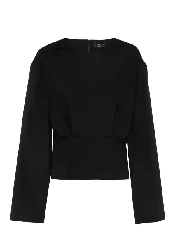 A.W.A.K.E. Mode Round-neck Top - Black