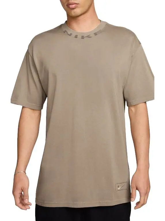 Nike Sportswear Collar Print T-shirt - Khaki