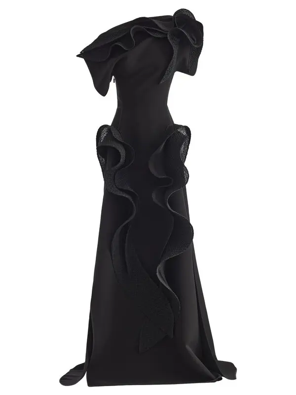 Maticevski Synergies Off-the-shoulder Gown - Black