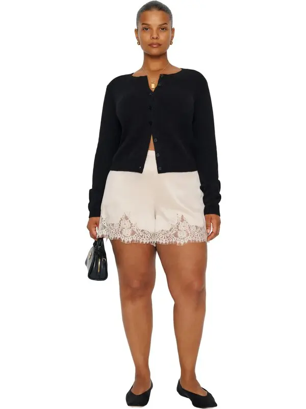 REFORMATION Fern Satin Short - Ivory