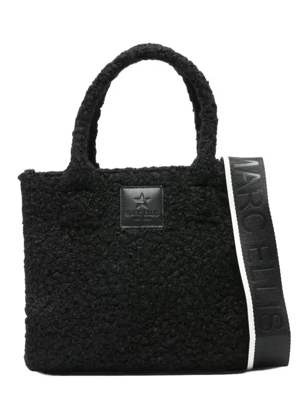MARC ELLIS Faux Fur Tote Bag - Black