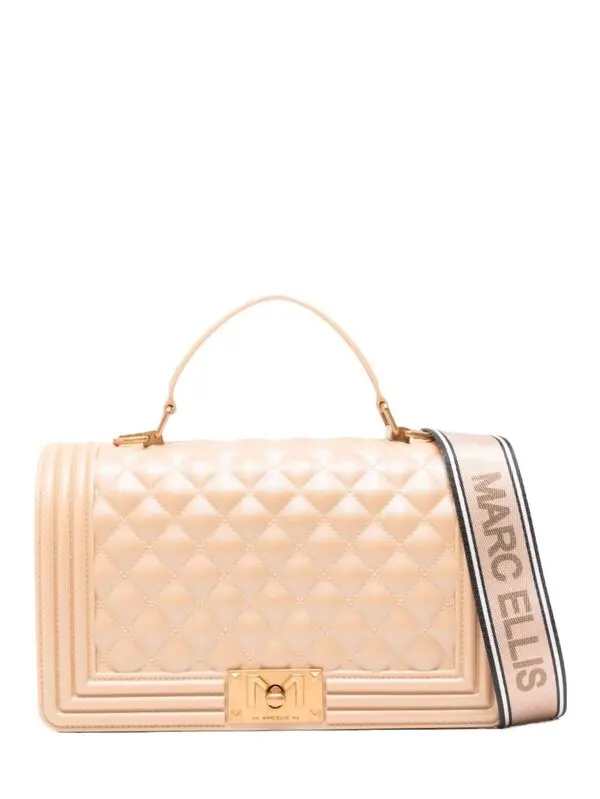 MARC ELLIS Quilted Shoulder Bag - Beige