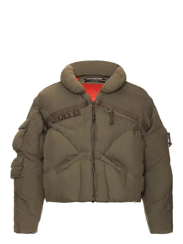 KODY PHILLIPS Cargo Puffer Jacket - Sage