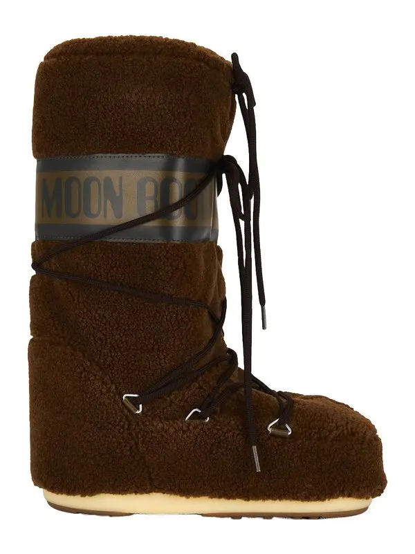 Moon Boot Icon Fleece Boots - Brown