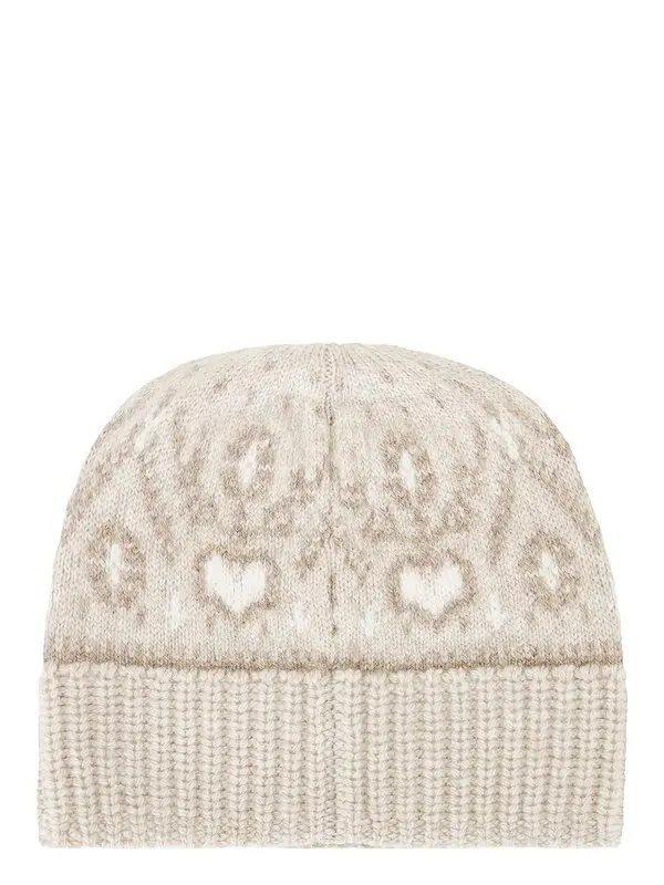 Khaite Avers Beanie - Ecru Multi