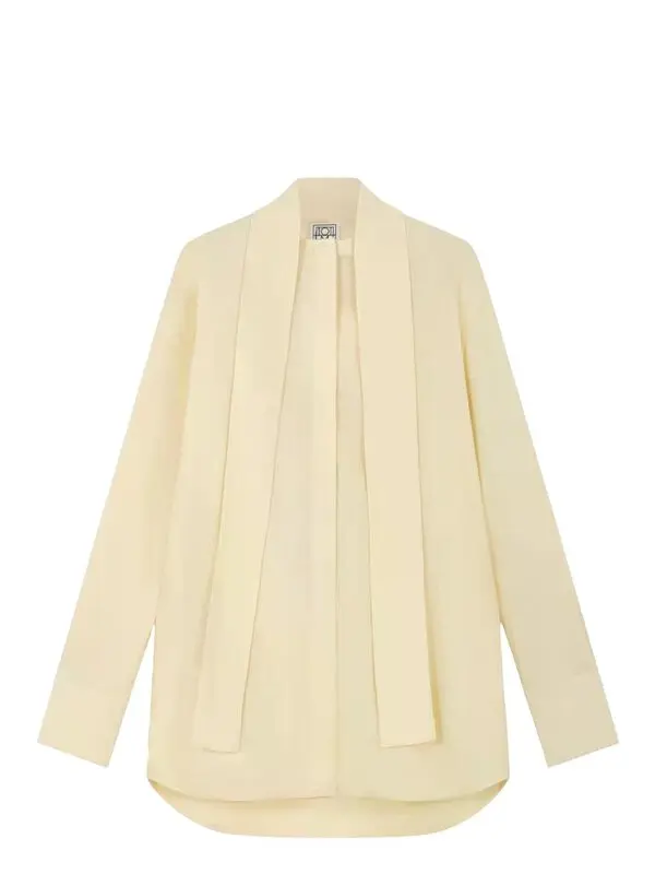 TOTEME Lavalliere Detail Shirt - Neutrals