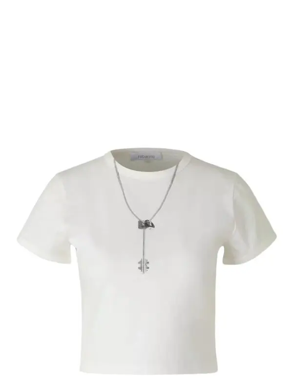 Rabanne Graphic Print T-shirt - White