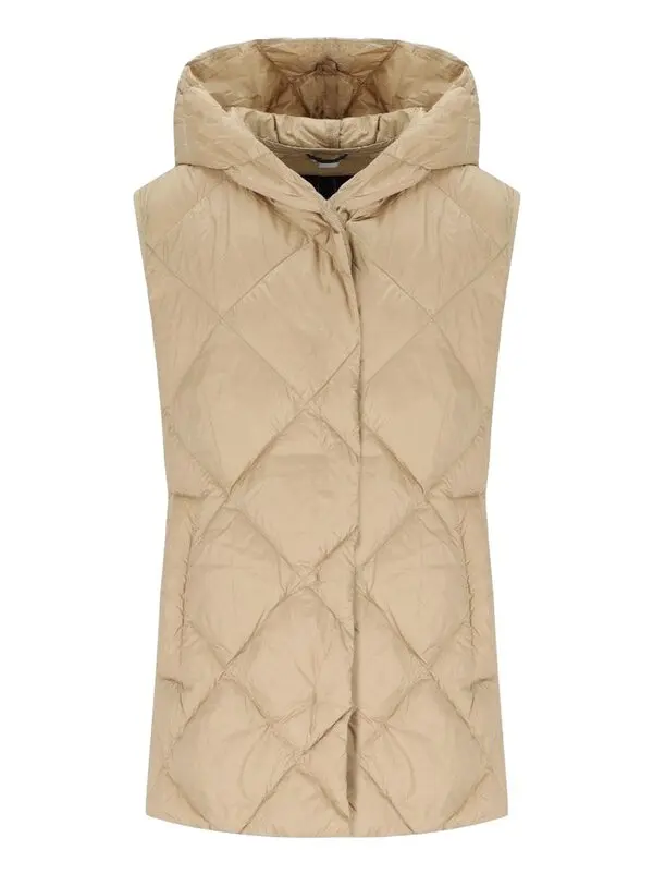 Max Mara Frutto Hooded Vest - Beige