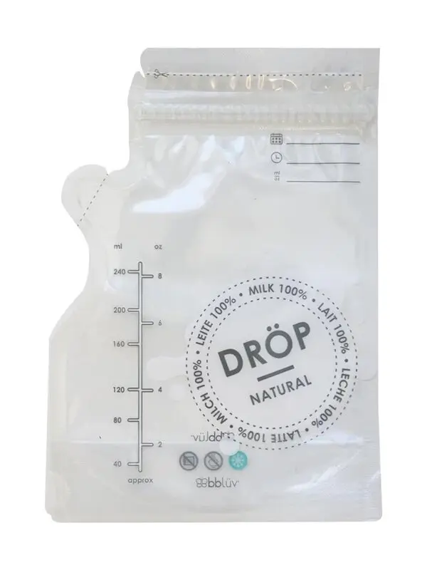 BBLUV Dröp Breastmilk Storage Bags - White
