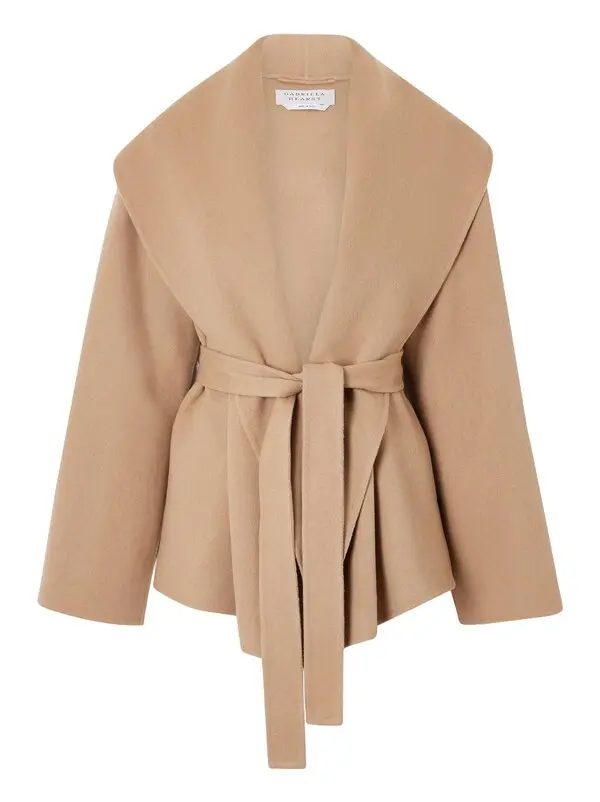 Gabriela Hearst Harris Belted Cashmere Jacket - Brown