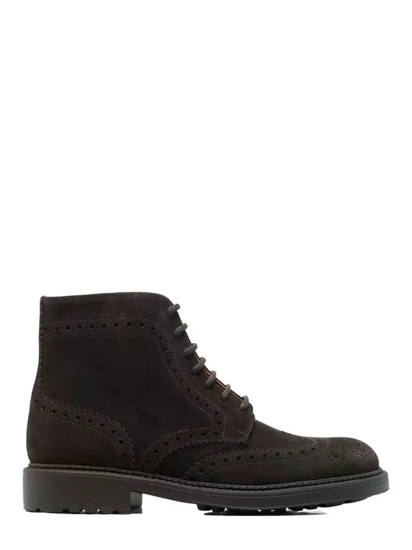 DOUCAL'S Brogue Ankle Boots - Brown