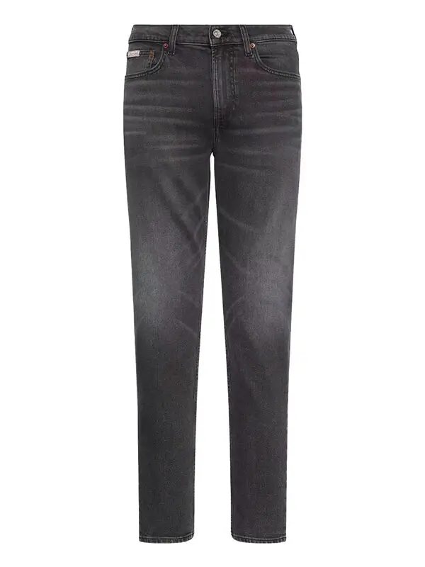 Calvin Klein Logo Patch Jeans - Grey