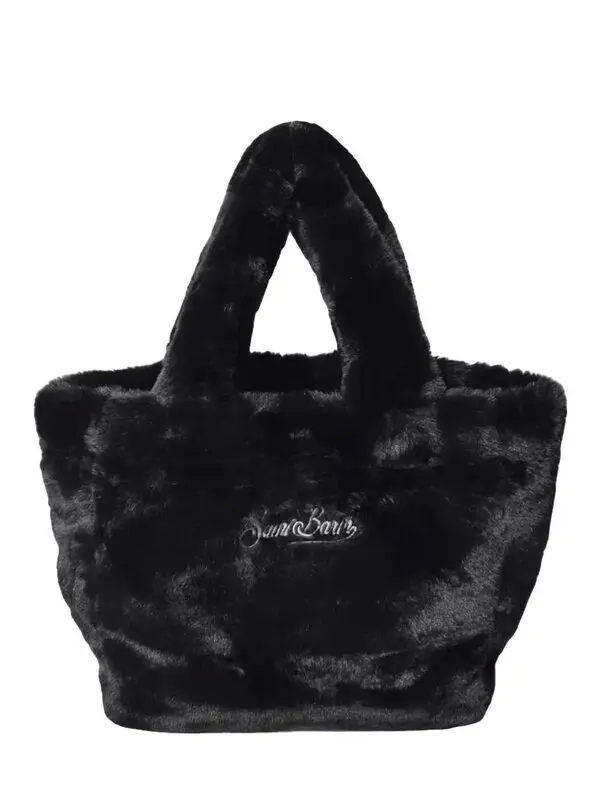MC2 SAINT BARTH Faux Fur Tote Bag - Black