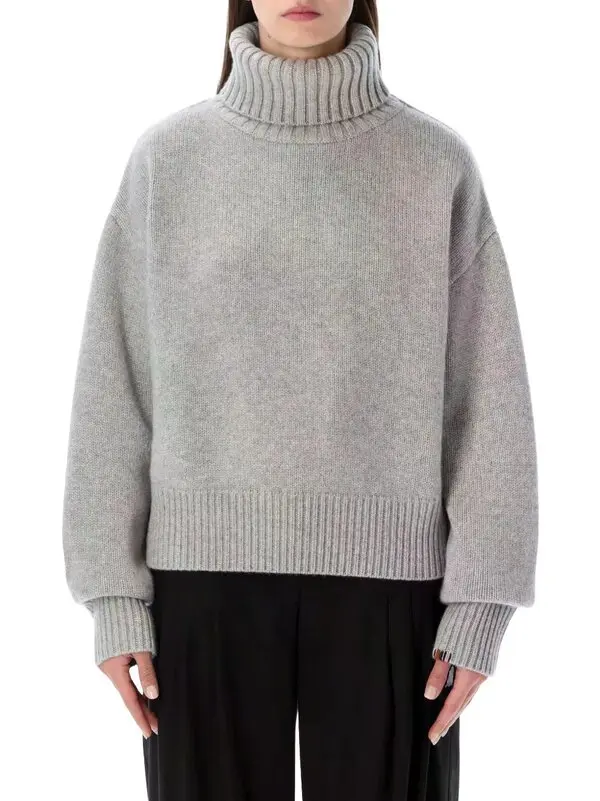 Extreme Cashmere Roll-neck Long-sleeve Sweater - Grey