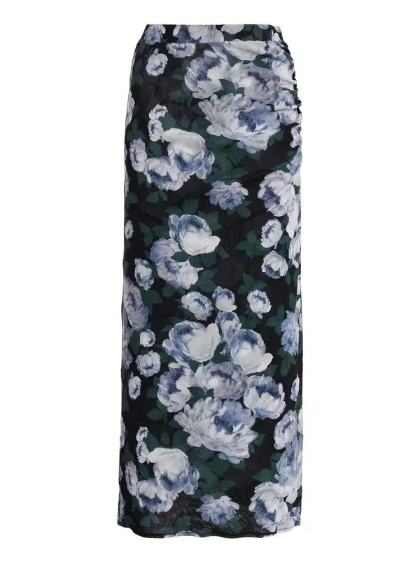 Stella McCartney Mesh Midi Skirt - Floral