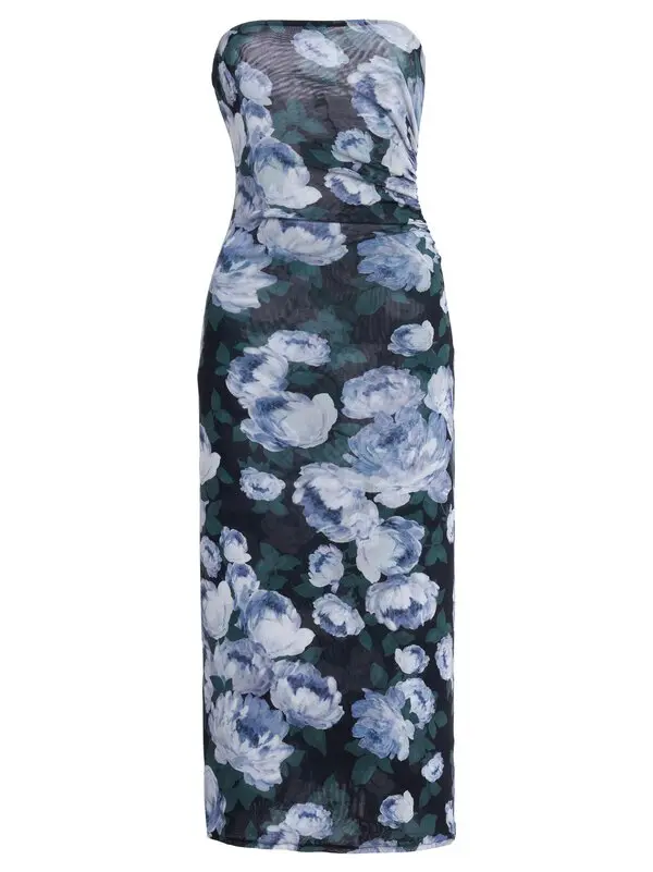 Stella McCartney Mesh Midi Dress - Floral
