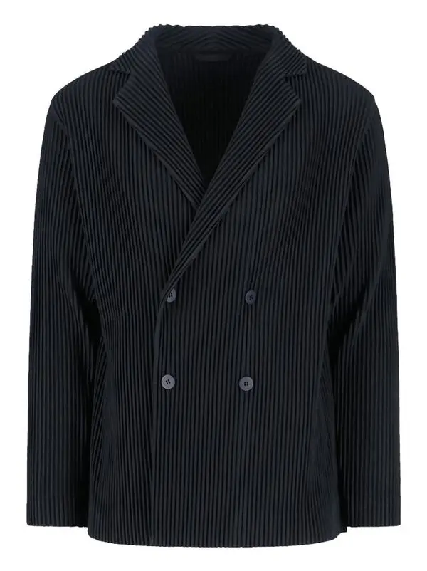 Issey Miyake Double-breasted Jacket - Black