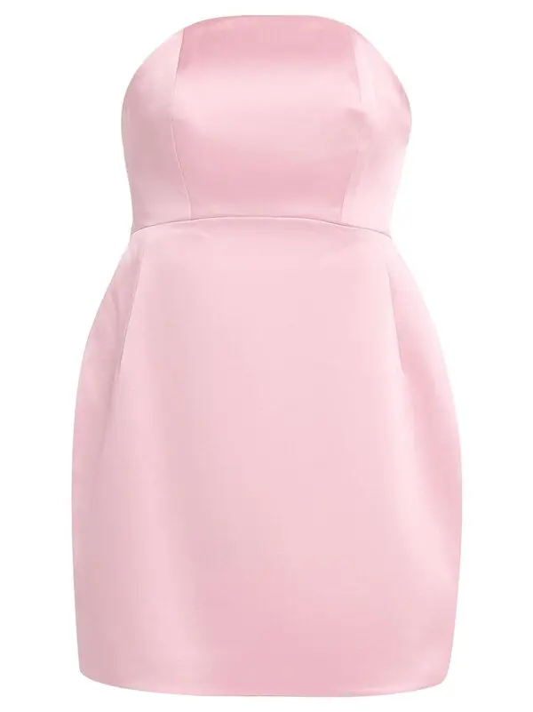 ET OCHS Jaxon Strapless Satin Dress - Light Pink