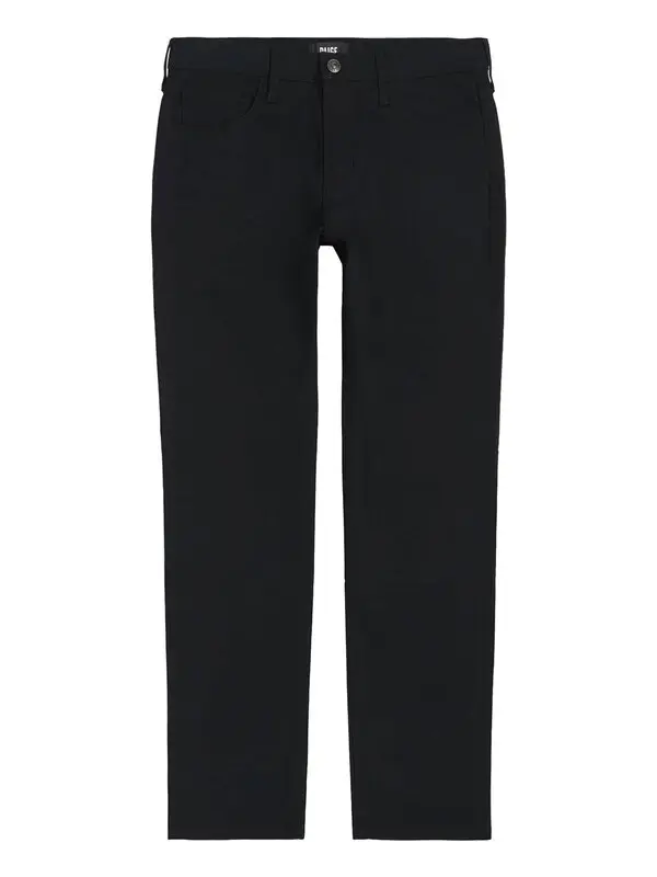 Paige Stretch Cotton Macneil Trousers - Black