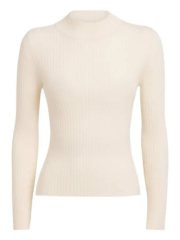 Claudie Pierlot Tie-back Rollneck Top - White