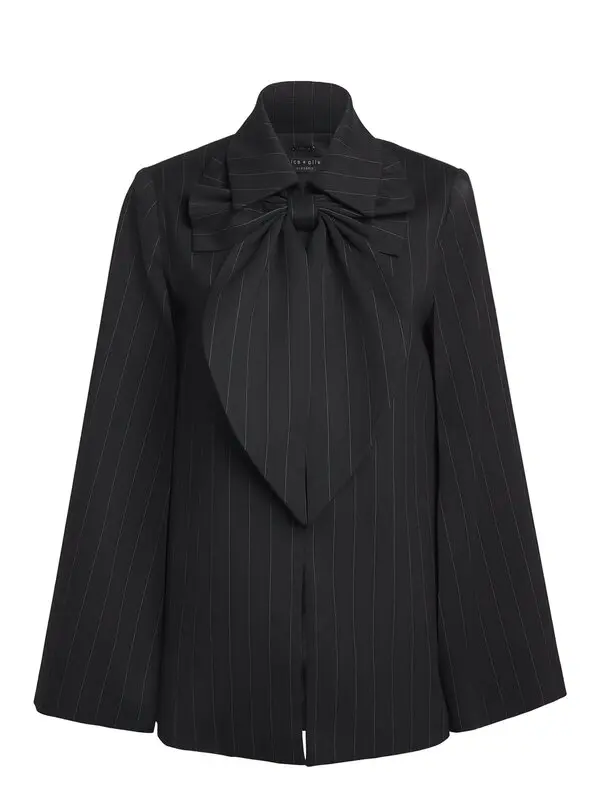 Alice + Olivia Adaptable Philippa Cape Jacket - Black