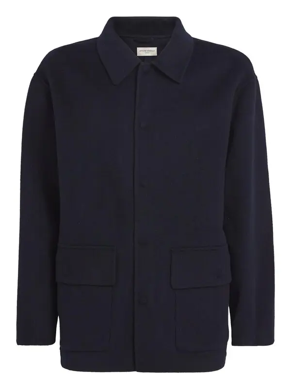 Officine Générale Wool Vasco Jacket - Navy