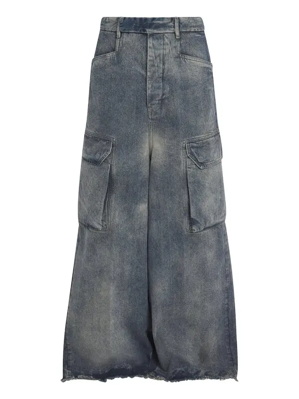 Rick Owens Utility Mastodon Wide-leg Jeans - Blue