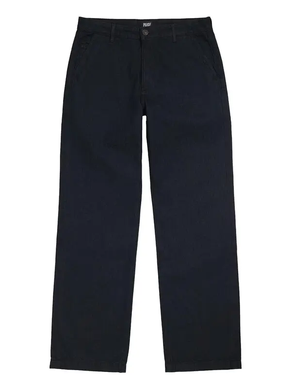 Paige Roseland Relaxed Straight-leg Jeans - Black