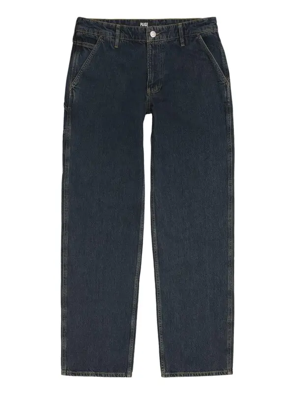 Paige Utility-detail Doheny Straight Jeans - Blue