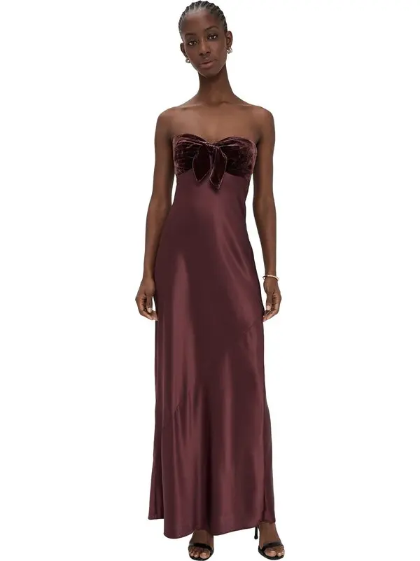 Cami Nyc Lavinia Gown - Cranberry