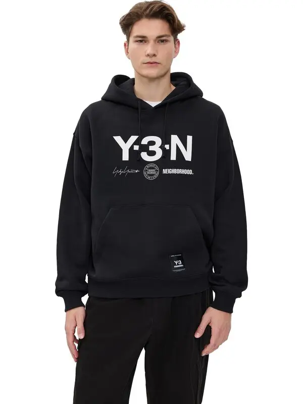 Y3 X Nbhd Graphic Hoodie - Black