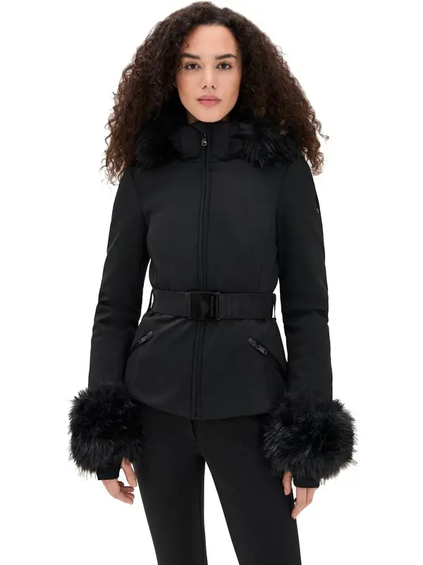 Goldbergh Giselle Ski Jacket With Faux Fur Trim - Black