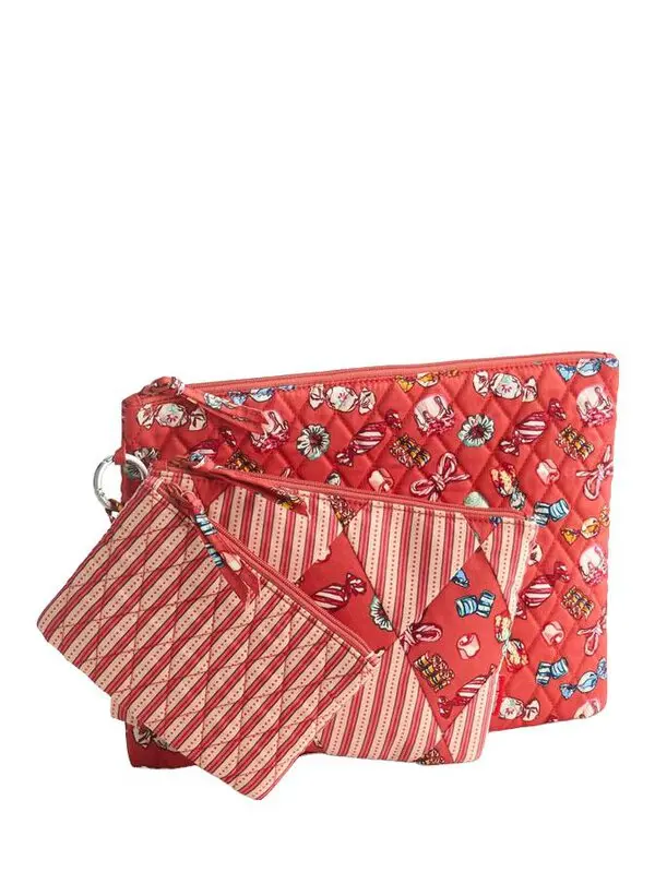 VERA BRADLEY 3-piece Pouch Organizer Set - Red