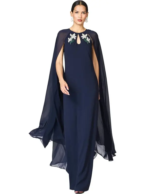 Sachin & Babi Embellished Colleen Gown - Midnight