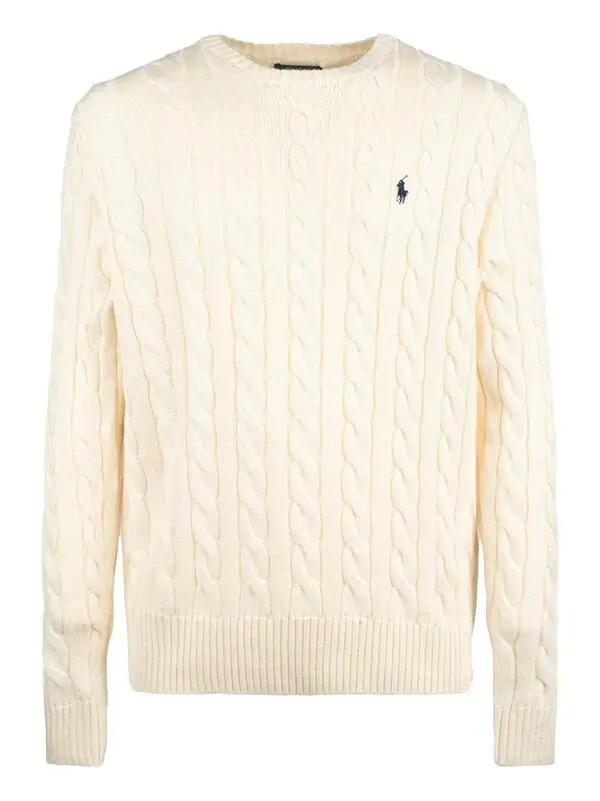Ralph Lauren Cotton Cable-knit Sweater - White
