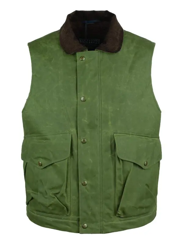 MANIFATTURA CECCARELLI Lined Kerosene Vest - Green