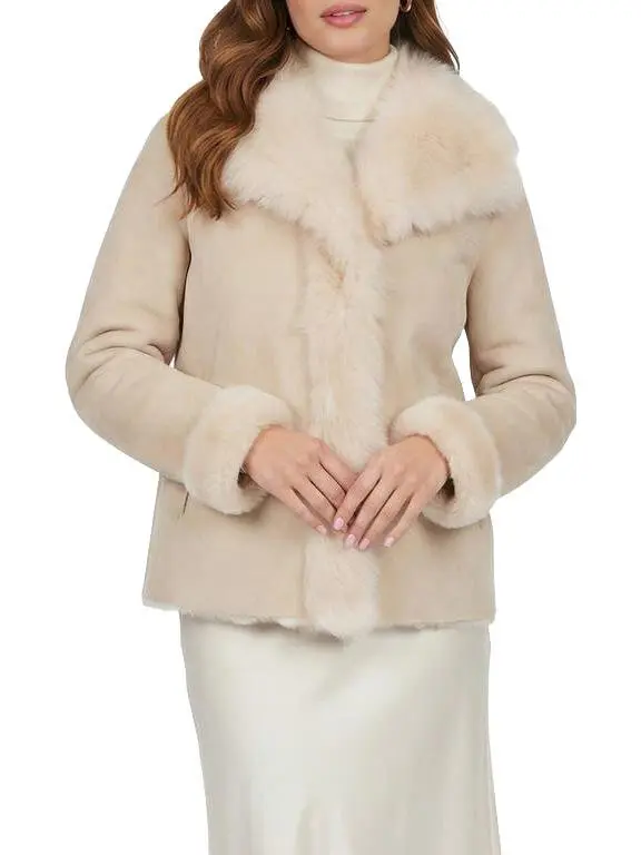 Gorski Merino Genuine Shearling Jacket - Ivory