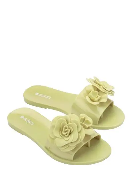 Melissa Babe Petals Slide Sandal - Green