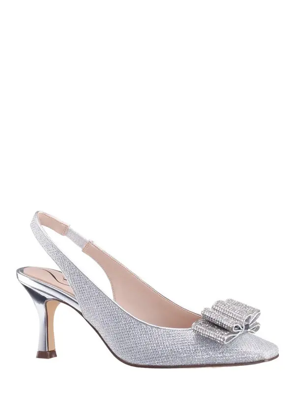 Nina Jolanda Slingback Pump - Silver