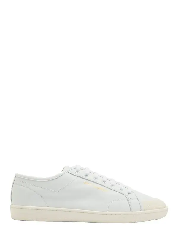 Saint Laurent Gym Leather Sneakers - White
