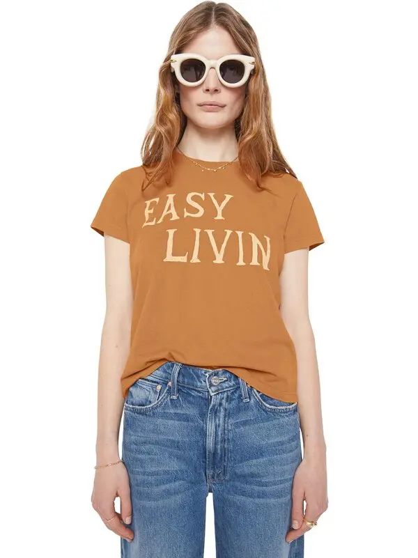 MOTHER The Boxy Goodie Easy Livin' T-shirt - Brown