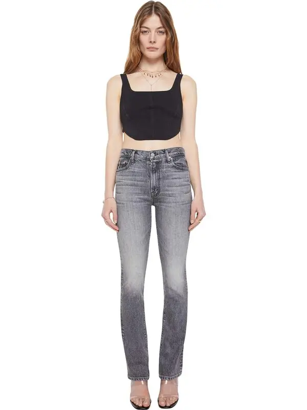MOTHER The Insider Skimp Magpie Jeans - Grey