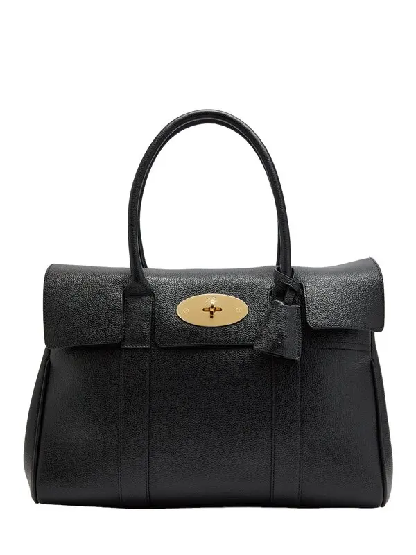 Mulberry Bayswater Small Grained Leather Shoulder Bag - Black