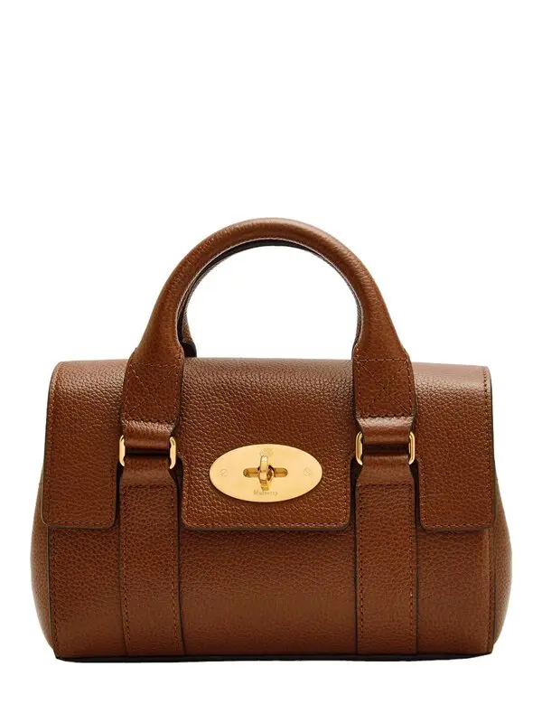Mulberry Mini Heritage Bayswater Grained Leather Cross-body Bag - Tan